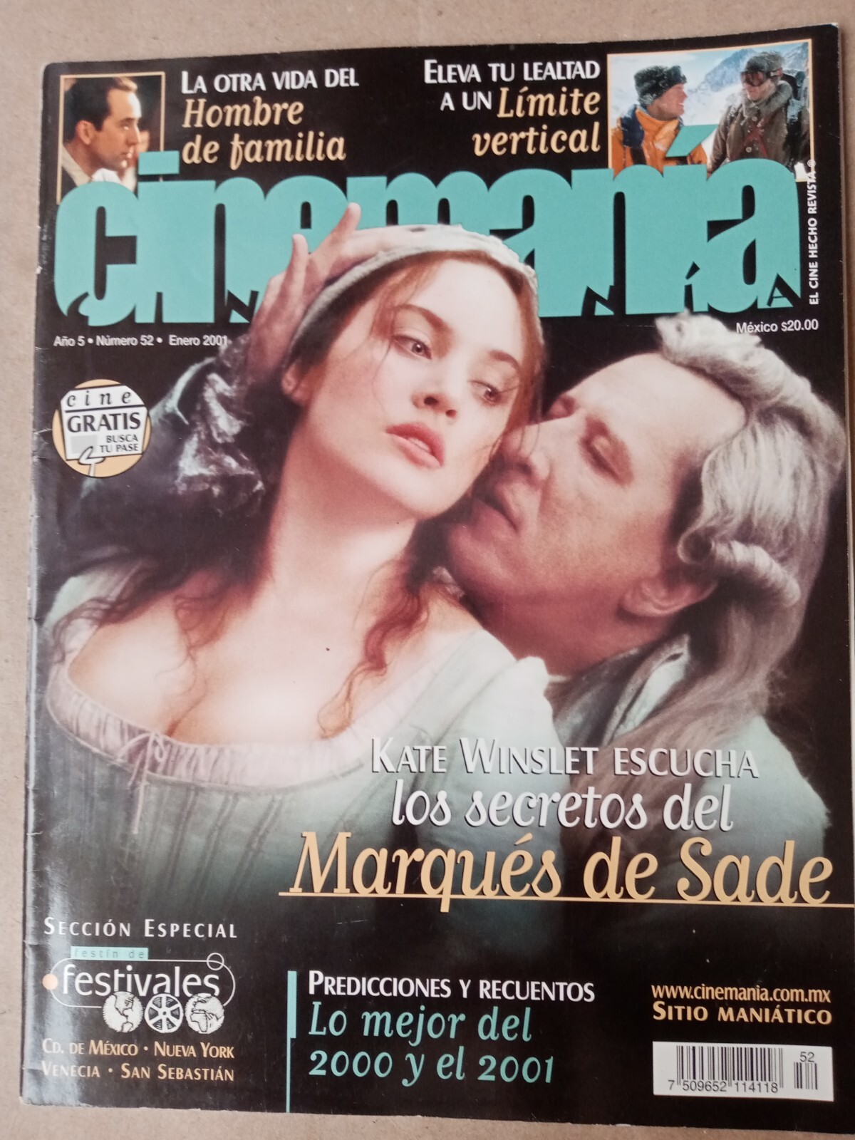 GEOFFREY ROY RUSH KATE WINSLET CINEMANIA MEXICAN MAGAZINE MEXICO ...