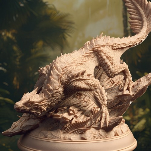 Hyatiri Serpent Dragon Giant Lizard Miniature | D&D DnD | | eBay