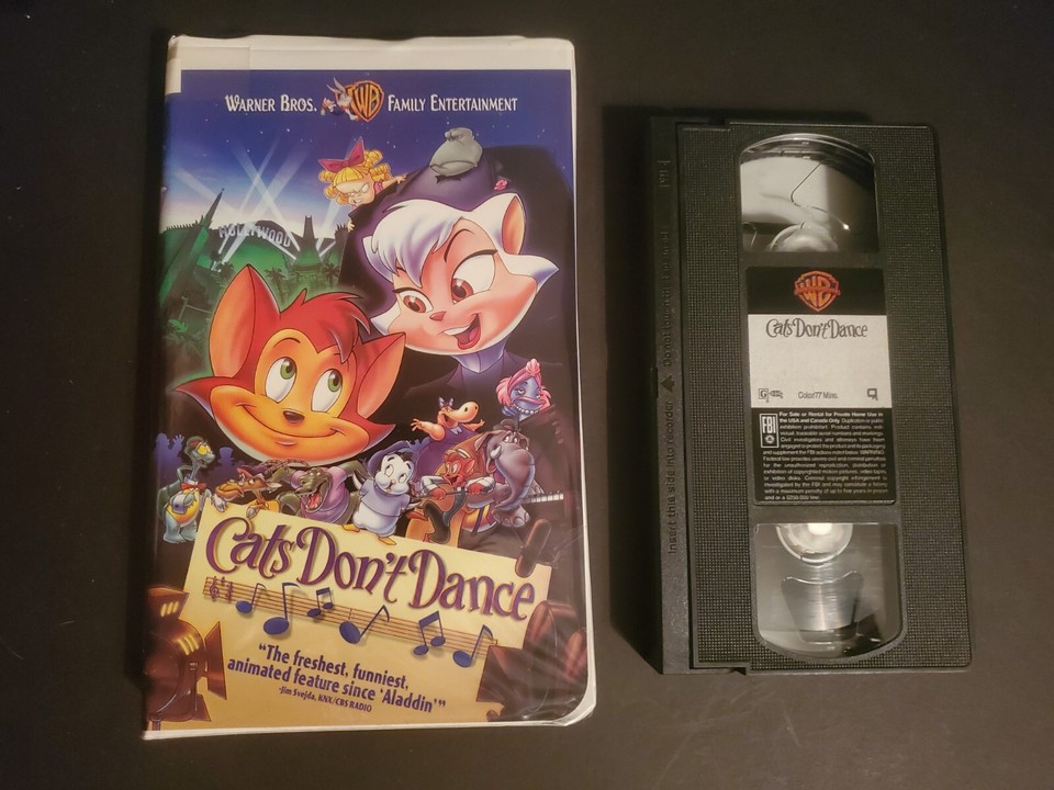 CATS DON'T DANCE Turner Feature Animation VHS Tape David Kirschner WB (dme24) 53939643039| eBay