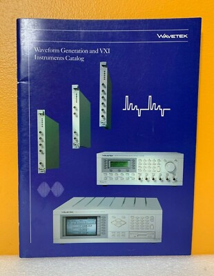 Wavetek Waveform Generation and VXI Instruments Catalog. | eBay