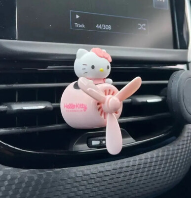 Hello Kitty Car Fan Air Freshener Accessories Rotating Air Con ...
