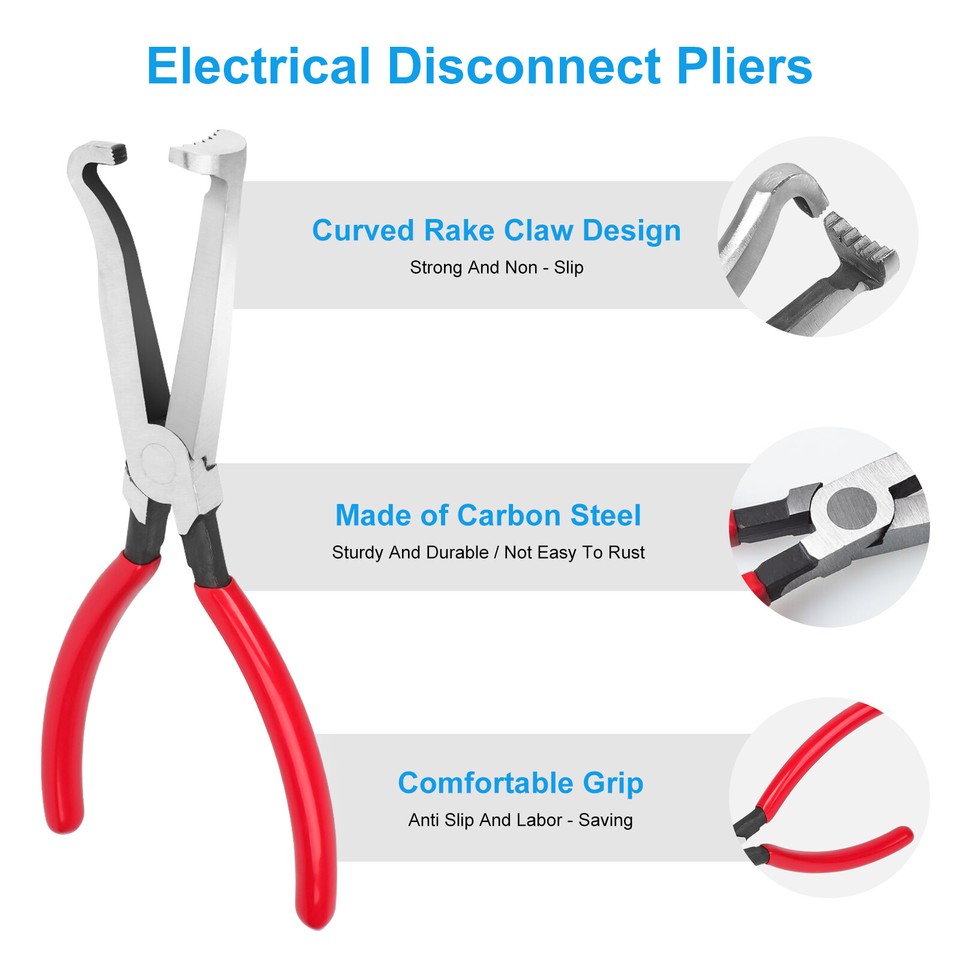 2PCS Wire Terminal Removal Electrical Disconnect Pliers Connector ...