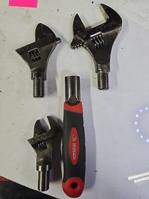 Husky 3-in-1 Multi-Head Wrench, 6-in, 8-in, 10-in, Replaces Adjustable ...