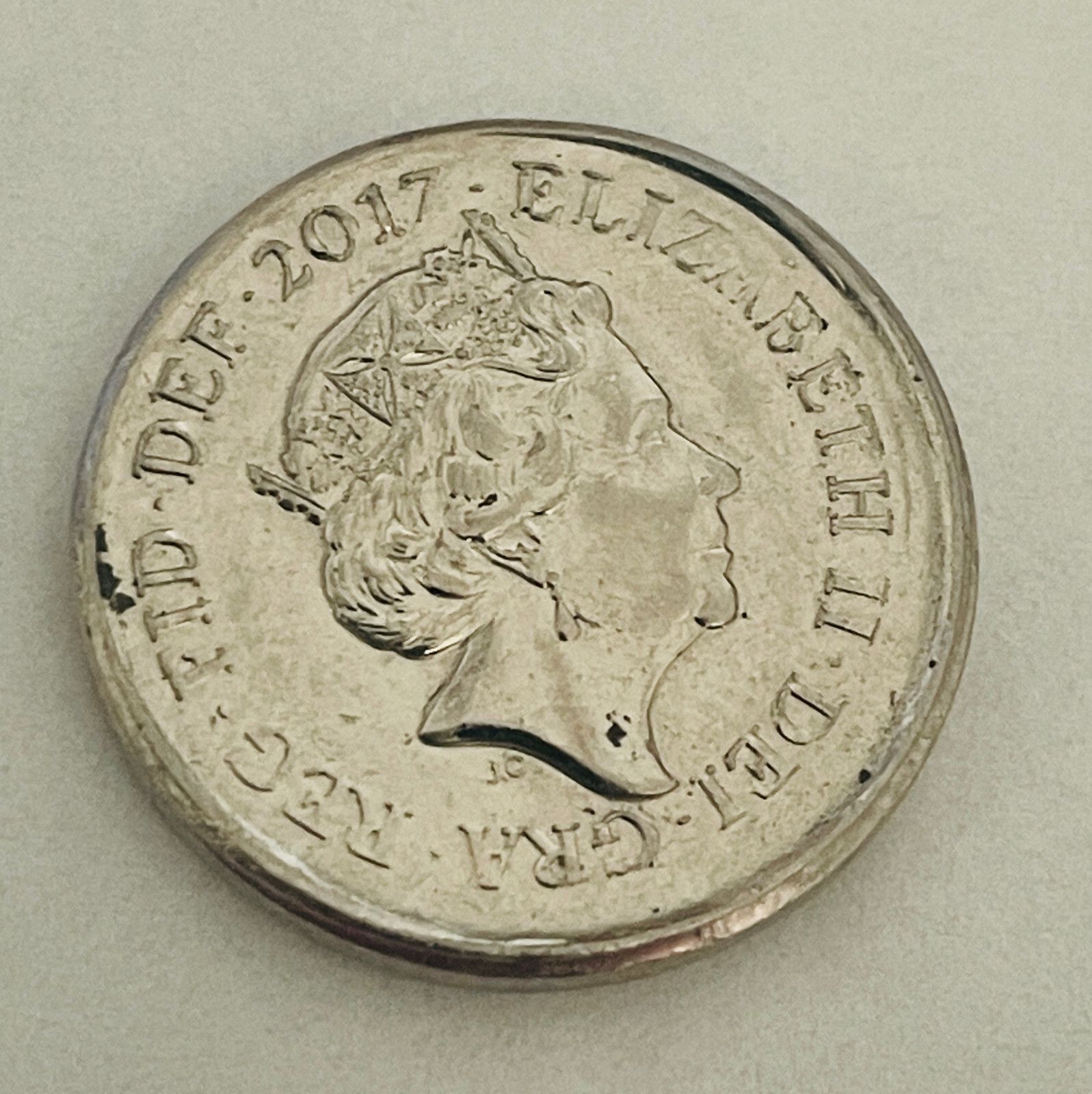 2017 5p Coin Royal Mint error BROADSTRUCK mint error MS62 - NGC - One ...