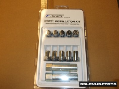 Lexus GX460 OEM F-SPORT WHEEL LOCK INSTALLATION KIT (Chrome) PTR27 ...