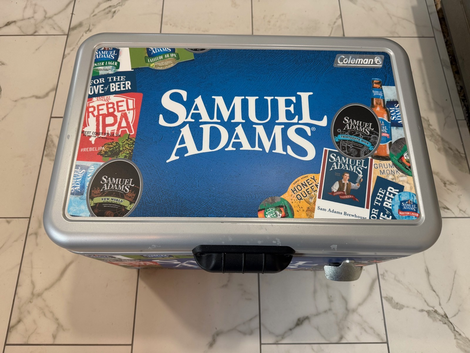 54 Qt. Sam Adams logo, steel belted Coleman cooler, Model 4010002626 | eBay