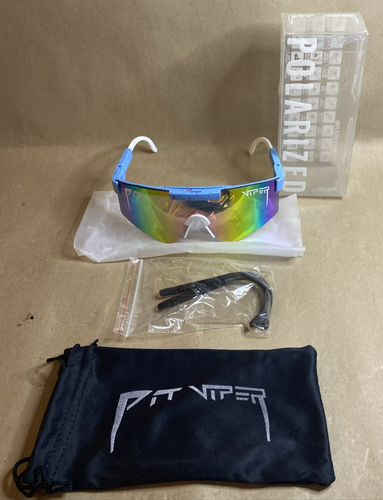 Pit Viper The 1993 Original Narrow Polarized Rainbow Shield BlueFrame ...