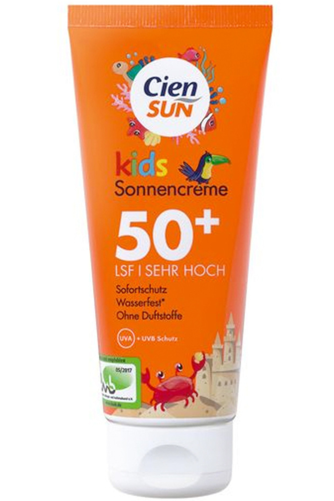 Cien Sun Kids Sonnencreme LSF 50+ Sonnenmilch Kinder UV Schutz Sehr ...