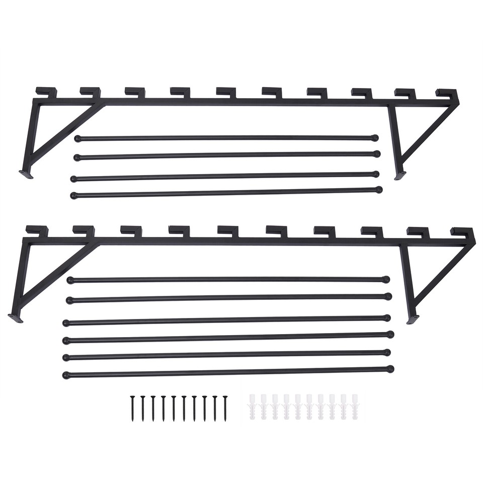 Wall Mounted Display Rack, 10-Layer Wall Wrapping Paper Ribbon ...