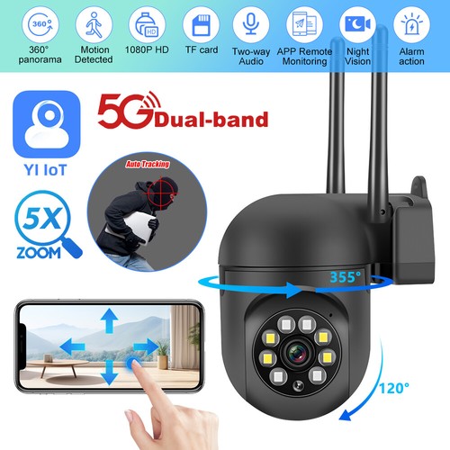 Wireless 5G WiFi Security Camera System Smart Outdoor Night Vision ...