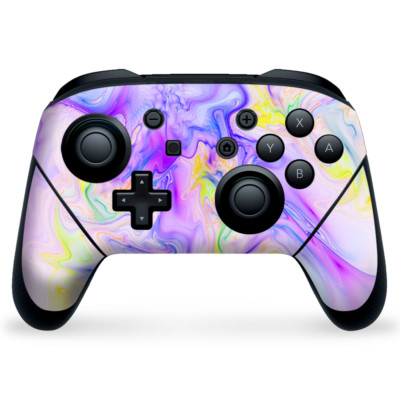 Nintendo Switch Pro Controller Skin Decal Vinyl Wrap - Pastel Marble ...