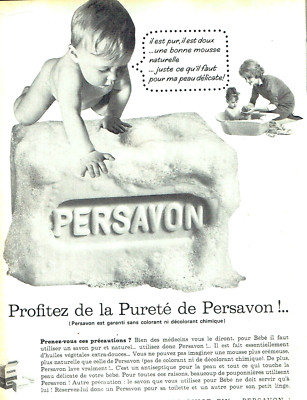 publicité Advertising 0523 1963 savon Persavon pour une peau délicate ...