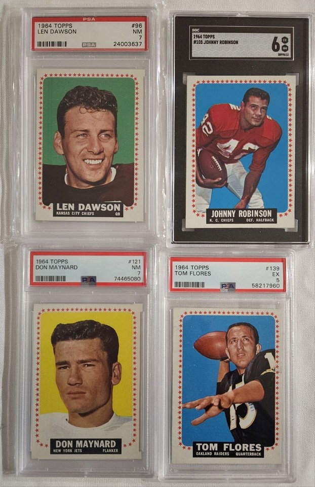 1964 Topps Football Complete Set W/All HOF’s GRADED MINT (BEST DEAL ON ...
