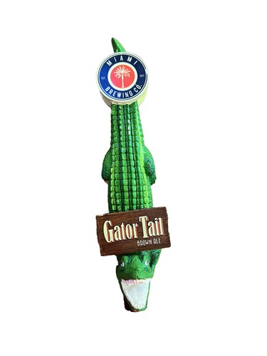 2013 Miami Brewing Co. Gator Tail Tap Handle Florida Gators 11” | eBay