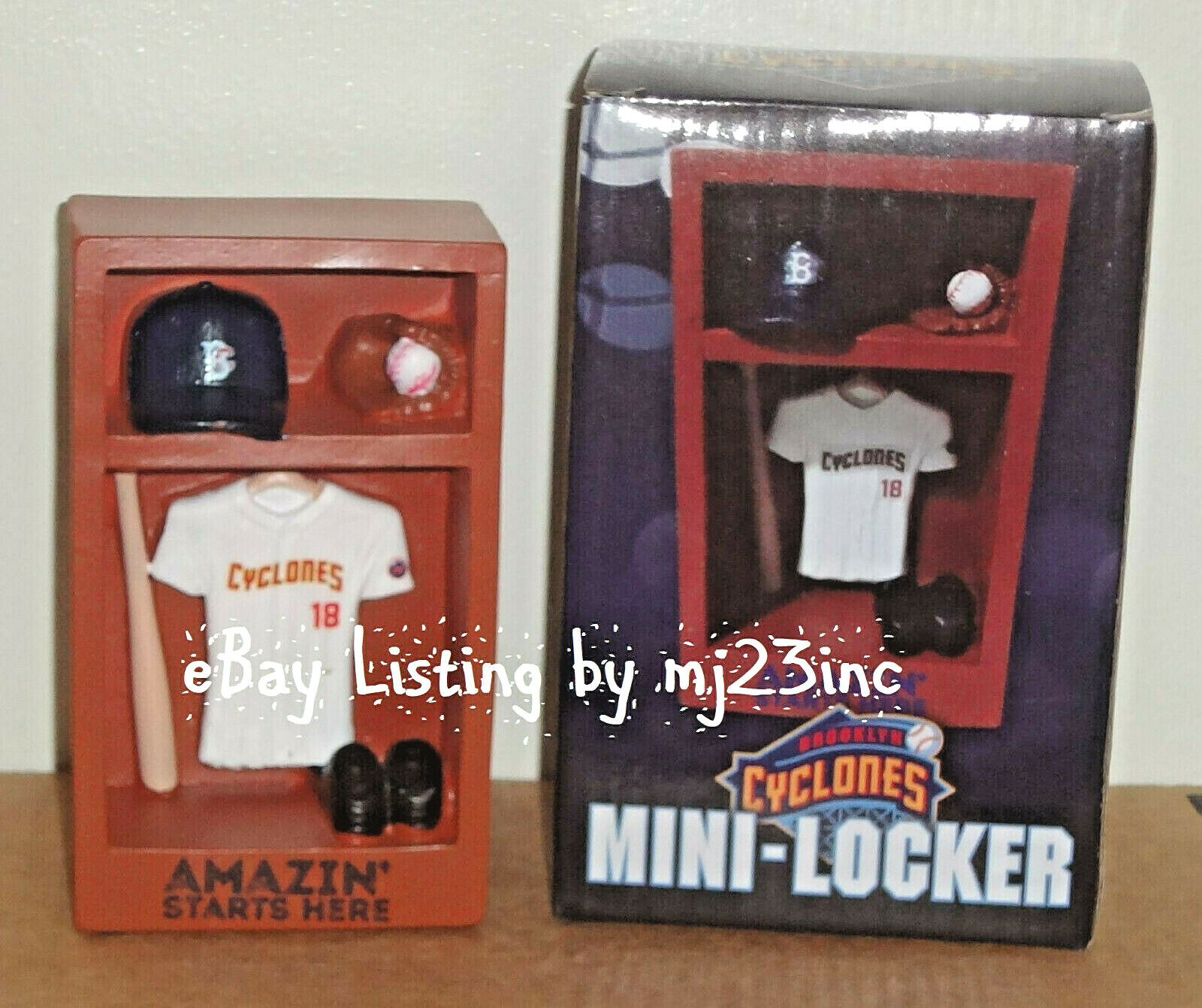 BROOKLYN CYCLONES SGA MINI LOCKER FIGURINE PAPERWEIGHT STATUE NEW YORK ...