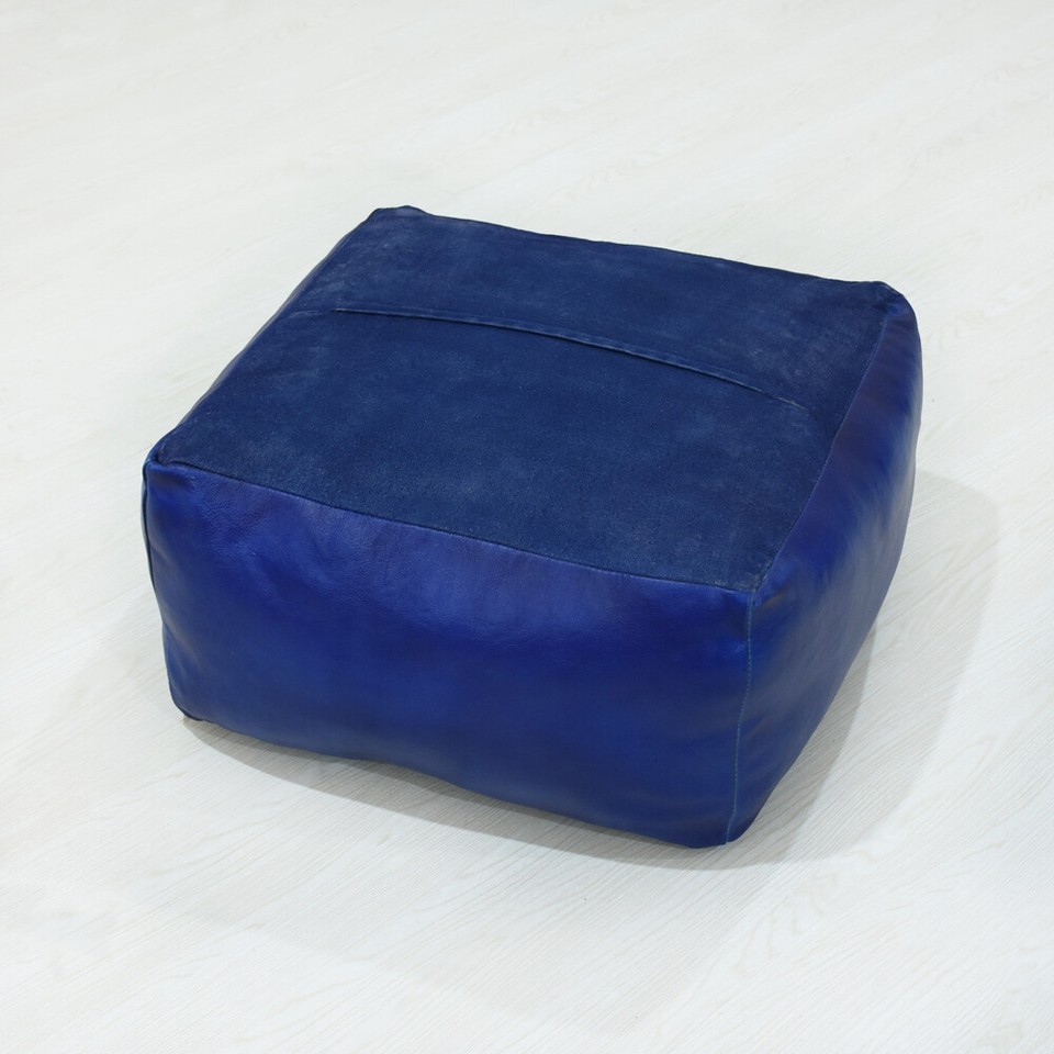 BBH HOMES HANDMADE ECO-FRIENDLY SQUARE SHAPED STUFFED BUFFALO LEATHER ...