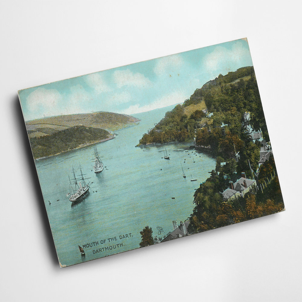 A3 PRINT - Vintage Devon - Mouth Of the Dart, Dartmouth (b) | eBay UK