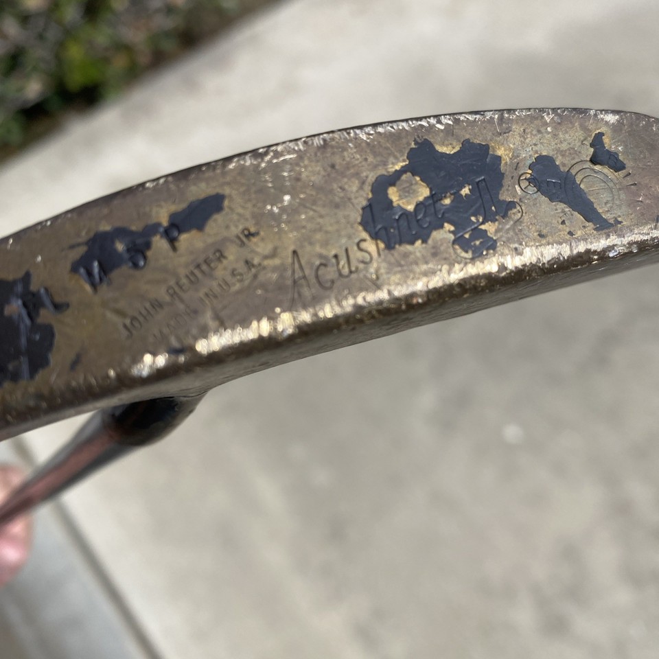 Vintage Early John Reuter Jr Acushnet Bullseye Brass Putter USA 1957 35 ...