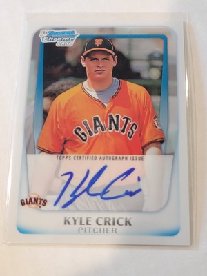 2011 Bowman Draft Chrome Prospects Auto Kyle Crick #BCAP-KCR Auto | eBay