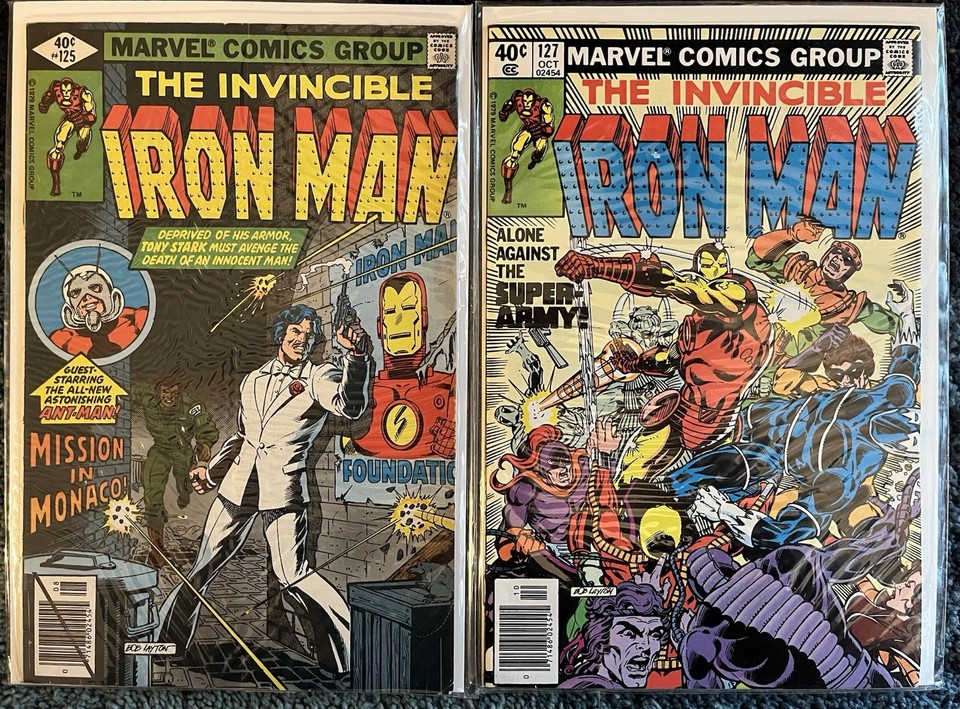MARVEL COMICS INVINCIBLE IRON MAN #121-128 LOT Of 8 ISH COMP RUN 1979 F ...