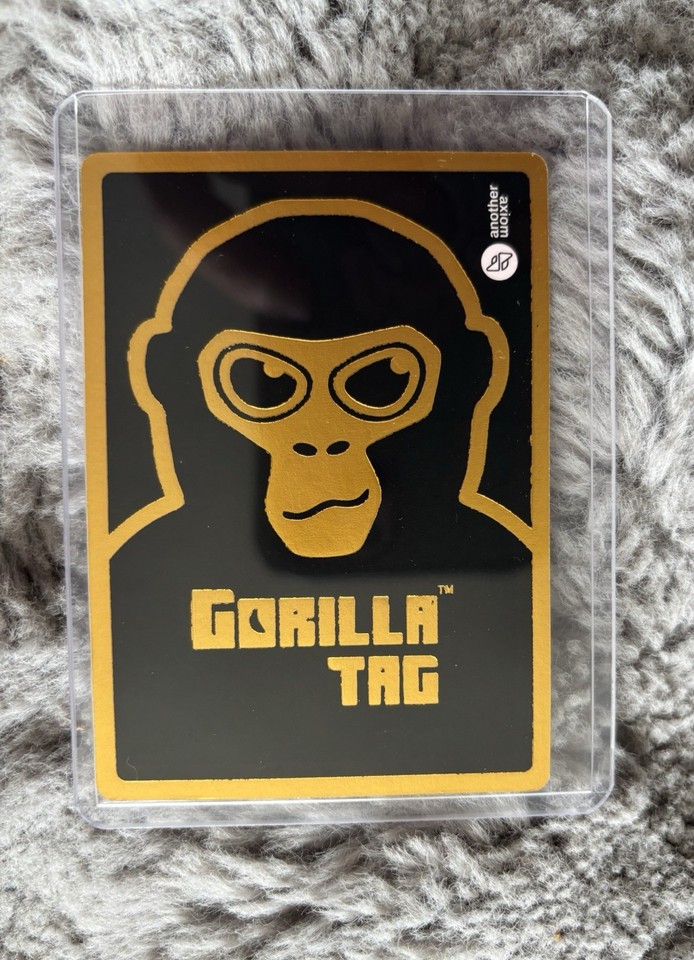 Gorilla Tag Cool Party Hat Monke Card 1/30,700 Holographic Pink New | eBay