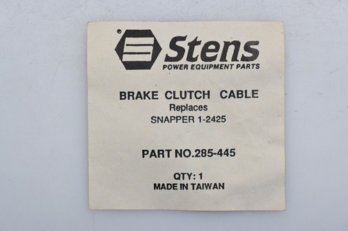 Stens 285-445, 1-2425 Snapper Brake Clutch Cable Assembly NOS | eBay