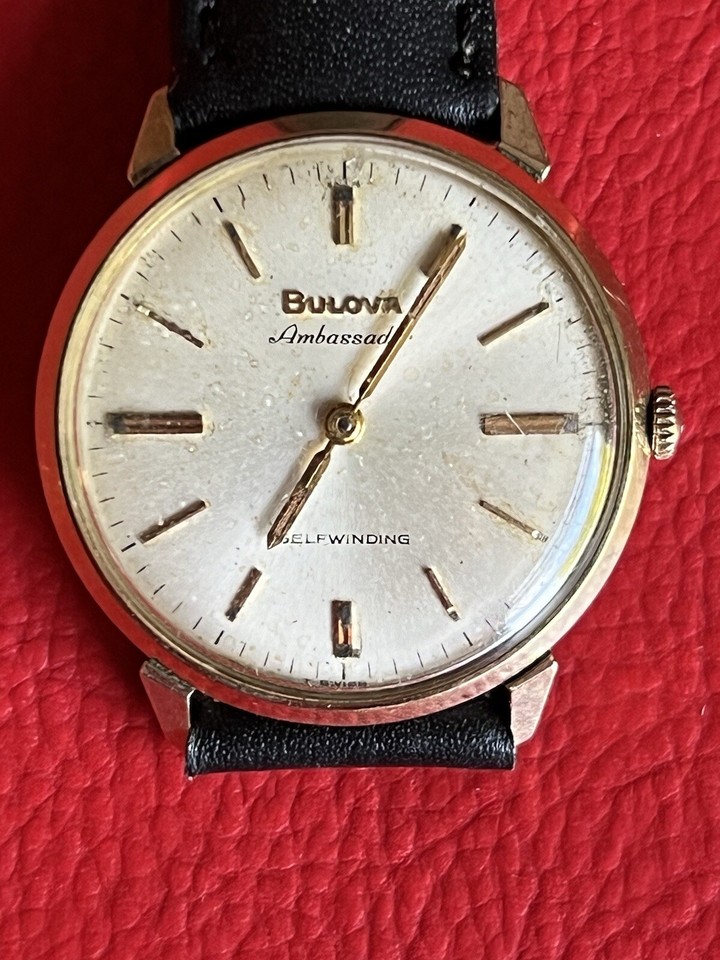 Vintage Bulova Ambassador Self-Winding Automatic M5 10K GF 1965 Mens ...