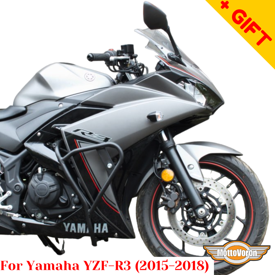 For Yamaha YZF R3 Crash bars Yamaha R3 Engine guard YZF-R3 (2015-2018 ...