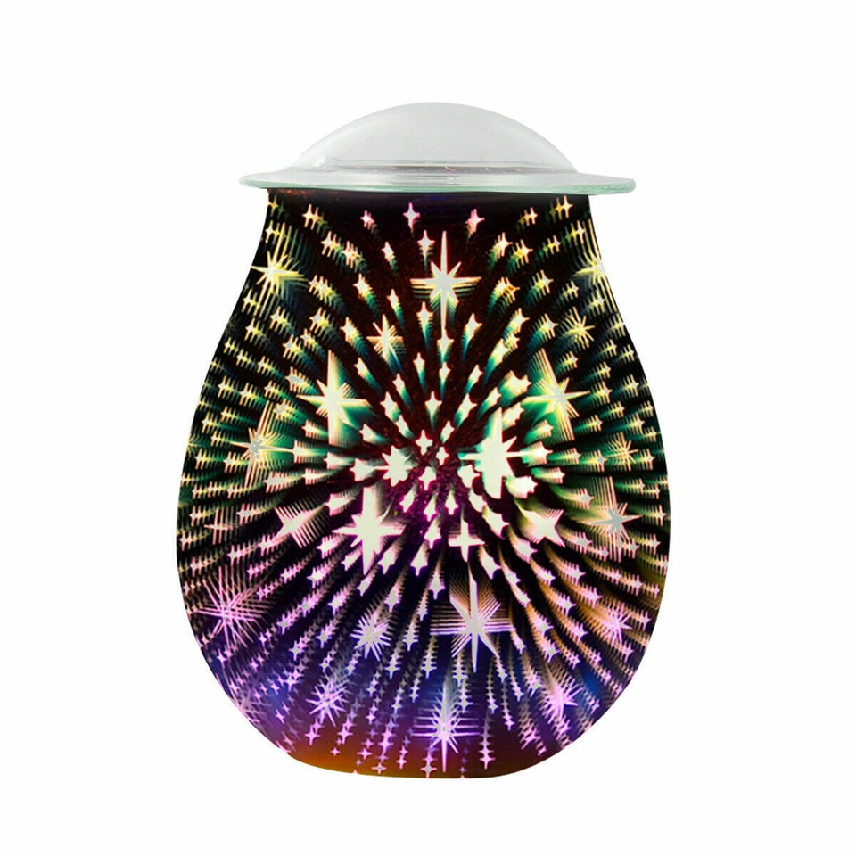 Aroma Electric Wax Melt Burner Firework Glass Lamp Night Light Diffuser ...