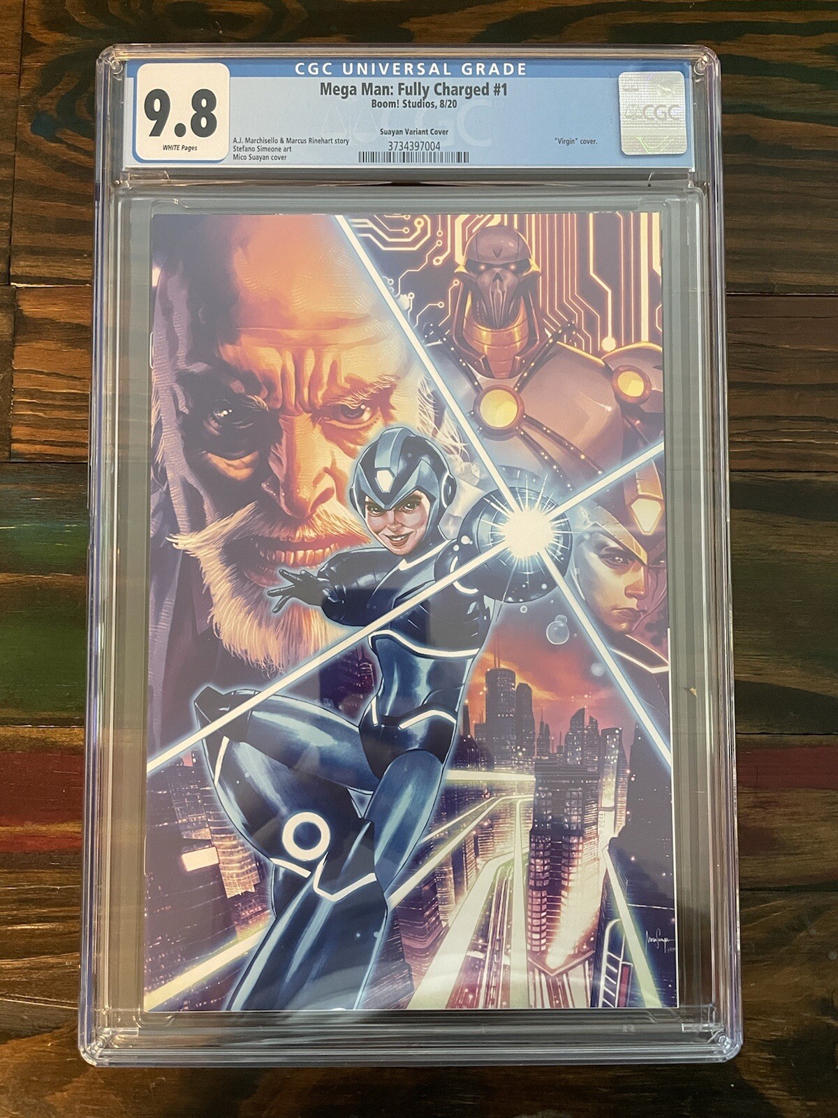 MEGA MAN FULLY CHARGED #1 CGC 9.8 🔥Boom Studios Suayan HTF VIRGIN ...