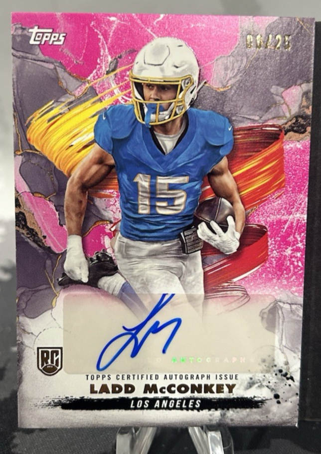 2024 Topps Inception Ladd McConkey Genesis Booklet Patch Auto 06/25 RPA ...