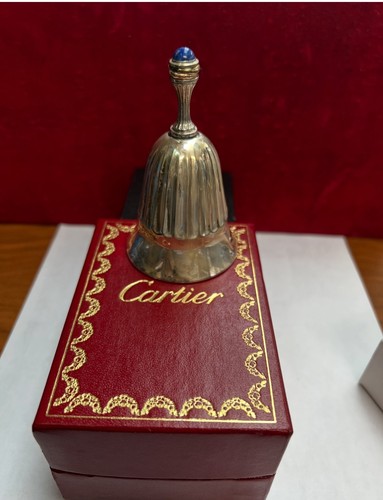 Vintage Cartier Sterling Silver 3.5″ Call Bell w/ Lapis Lazuli Top ...