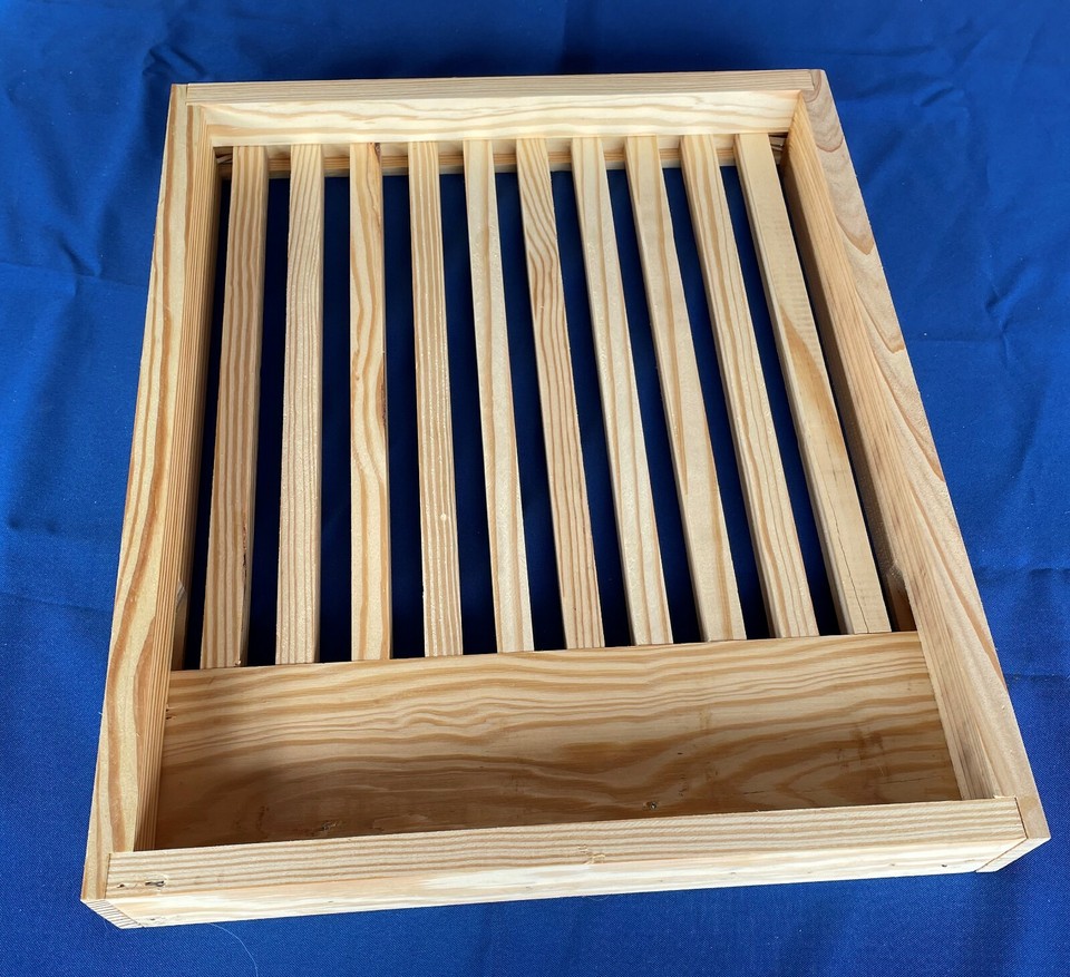 Pine 10 frame slatted rack for Langstroth bee hive | eBay