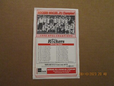 NPSL Detroit Rockers Vintage 1992 NPSL Champions 1992-93 Team Photo ...