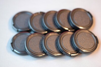 New 10 x 37mm Plastic Snap-on Lens Cap Set | eBay