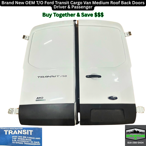 Brand New Take Off Ford Transit Cargo Van Rear Doors Driver & Pass ...