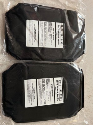 Black, Level lllA and stab proof, Ace Link Armor ballistic armor plates ...