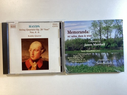 2 CDs: Haydn String Quartets Op 20 Sun Nos 4-6 & J Marshall Memoranda ...