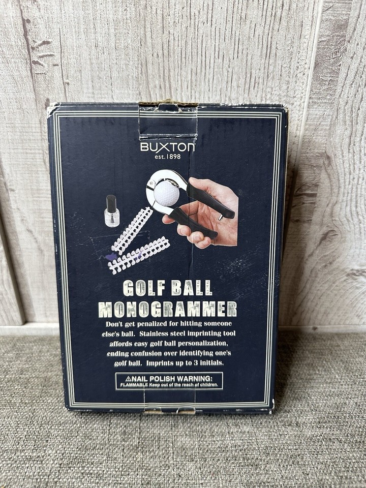 Buxton Stainless Steel Golf Ball Monogrammer Imprinting Tool ...