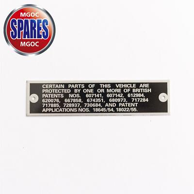 Classic MG MGA Rocker Cover Plate LMG1029 | eBay UK
