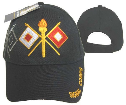 US Military Signal Corps Black Baseball Cap (LICENSED) | eBay