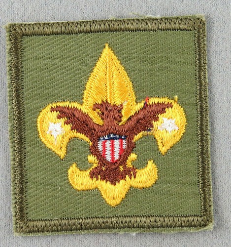 1955-1964 Tenderfoot Scout Rank Patch Coarse Twill Gauze Back Type 8A ...