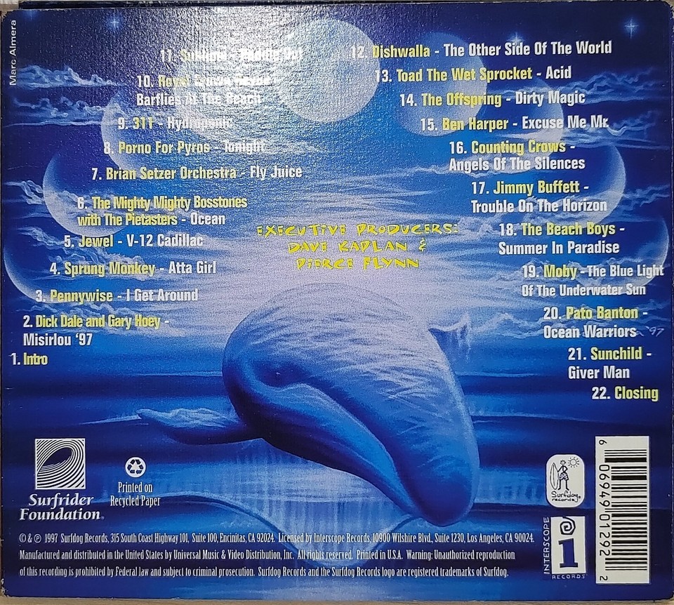 MUSIC FOR OUR MOTHER OCEAN – BEACH BOYS – OFFSPRING – PORNO FOR PYROS ...