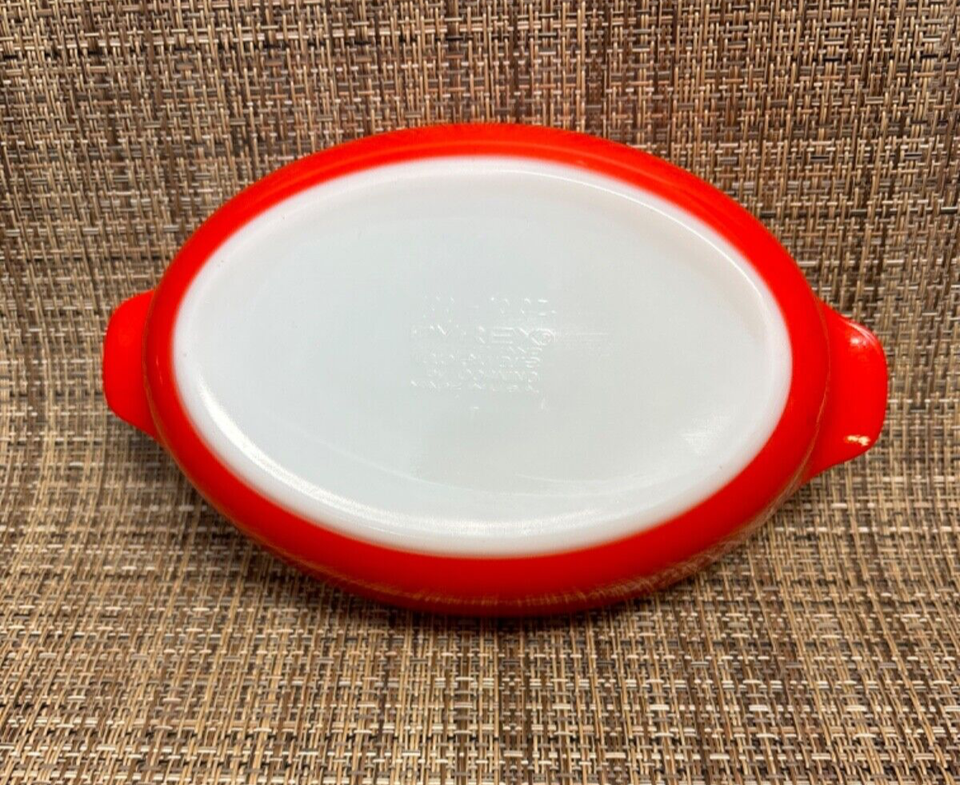 Pyrex 700 Red Pixie 10 oz. Au Gratin Dish | eBay