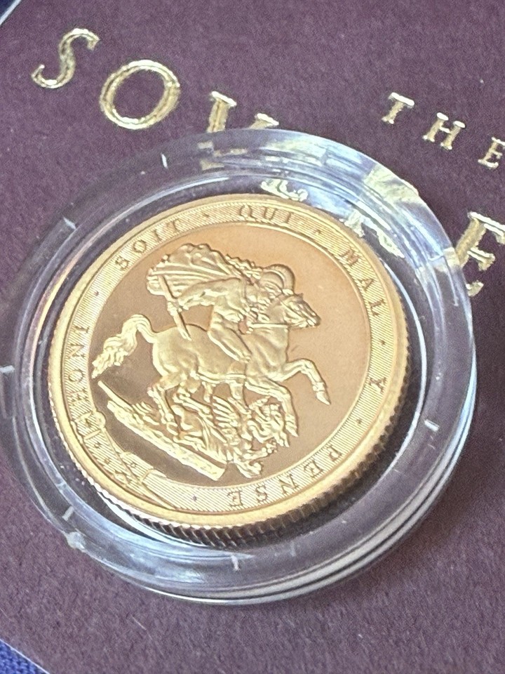 2017 Elizabeth II Proof Gold Full Sovereign Box& COA 200th Anniversary ...