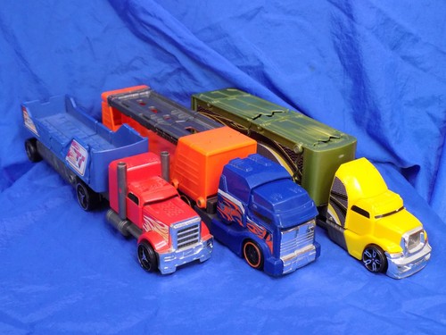 Hot Wheels CRASHING BIG RIGS Lot of 3 Tested Working Mattel 2011 & 2012 ...
