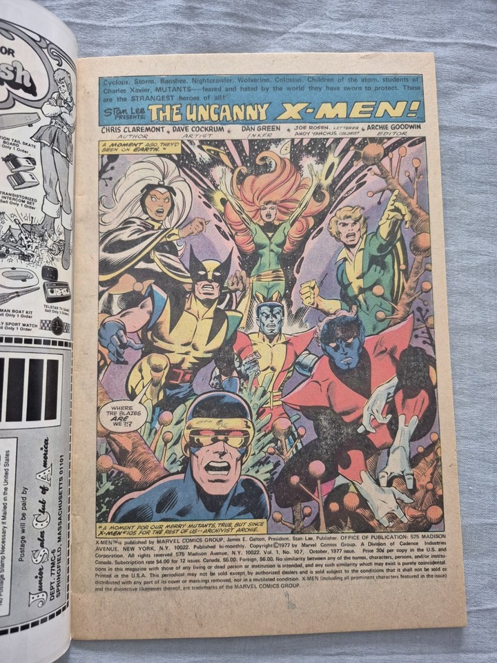 X-MEN #107 (1977 ; 1st Full App. Starjammers ; Nice High Grade Copy | eBay
