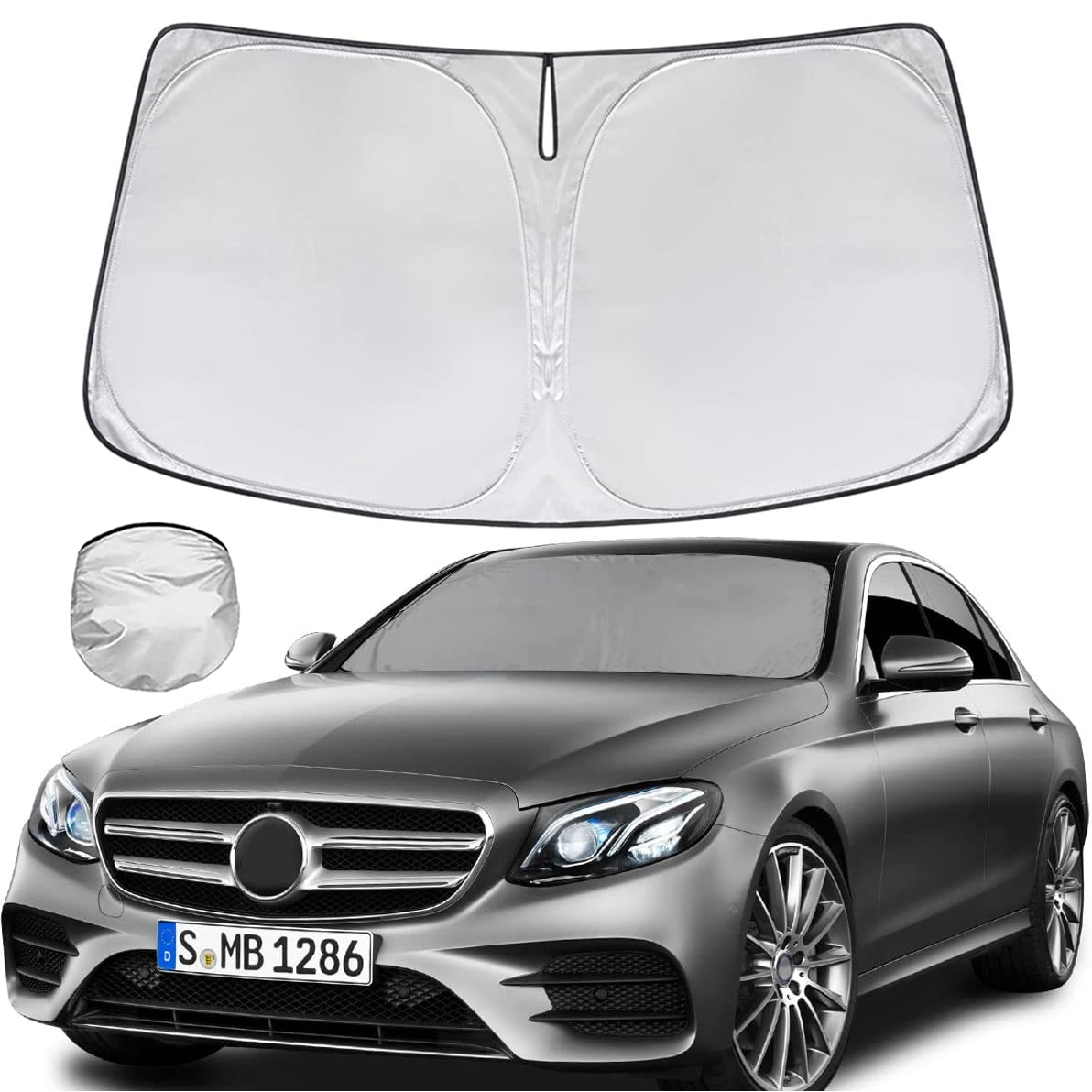 Custom Fit For Benz E200 E250 E300 E400 Car Windshield Sun Shade ...