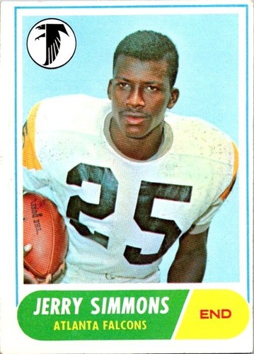 1968 TOPPS FOOTBALL #177 JERRY SIMMONS MID GRADE JA | eBay