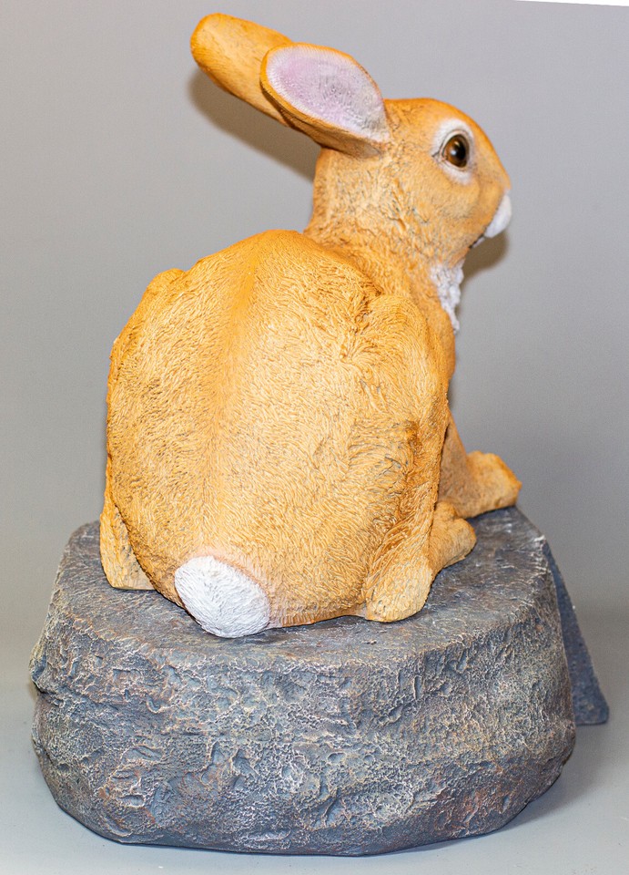 Rabbit Memorial Stone Bunny Urn Pet Ashes Sculpture Keepsake Grave ...